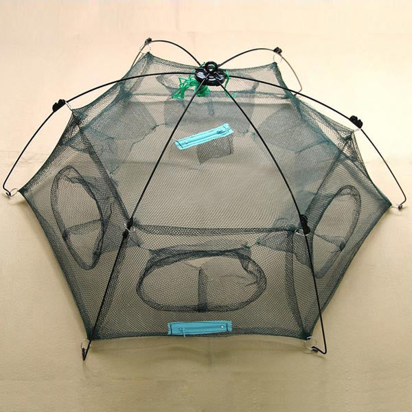 New Folded 80x80cm Folding Crab fish Minnow Fishing Trap Cast Net - Gh ...