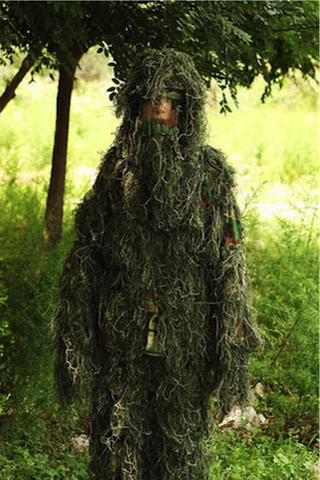 Woodland Camo Camouflage clothing 3D Tree Hunting Adults Ghillie Suit ...